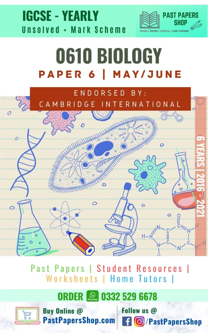 IGCSE Biology (0610) P-6 Past Papers - Past Papers | AQA | SQA ...