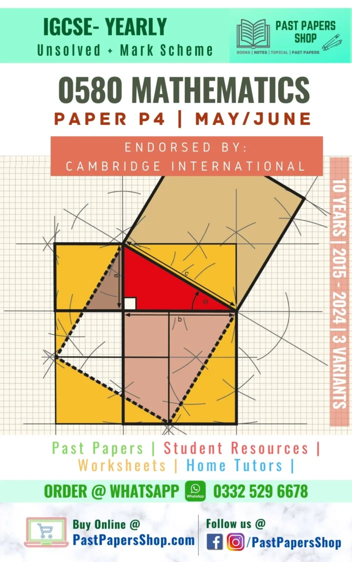 IGCSE Mathematics (0580) P-4 Past Papers - Past Papers | AQA | SQA ...